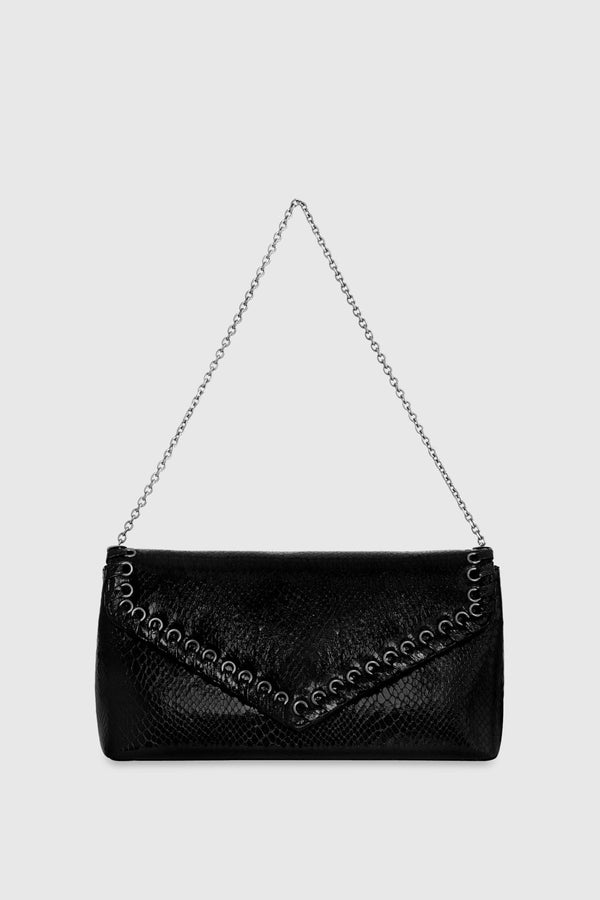 Rebecca Minkoff Whip Clutch Bag In Black
